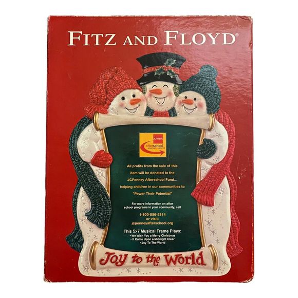 Fitz and Floyd | Holiday | 204 Fitz And Floyd Snowmen Christmas Frame 5 ...